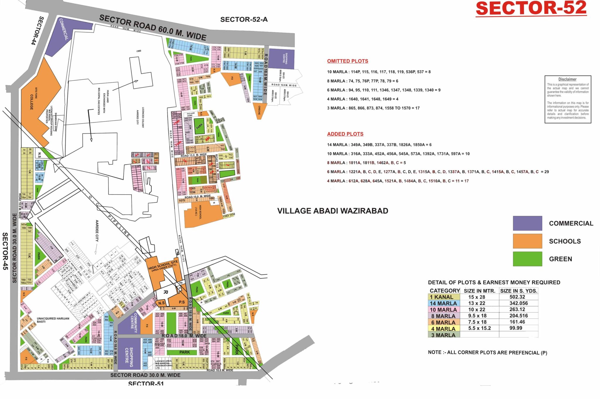Sector 52 Plot Map Gurgaon | Sector 52 Plot Map – Rezonance